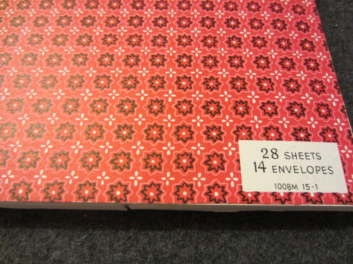 Vintage Hallmark LAP-PACK Cute Kitschy Stationery Writing Note Envelope ...