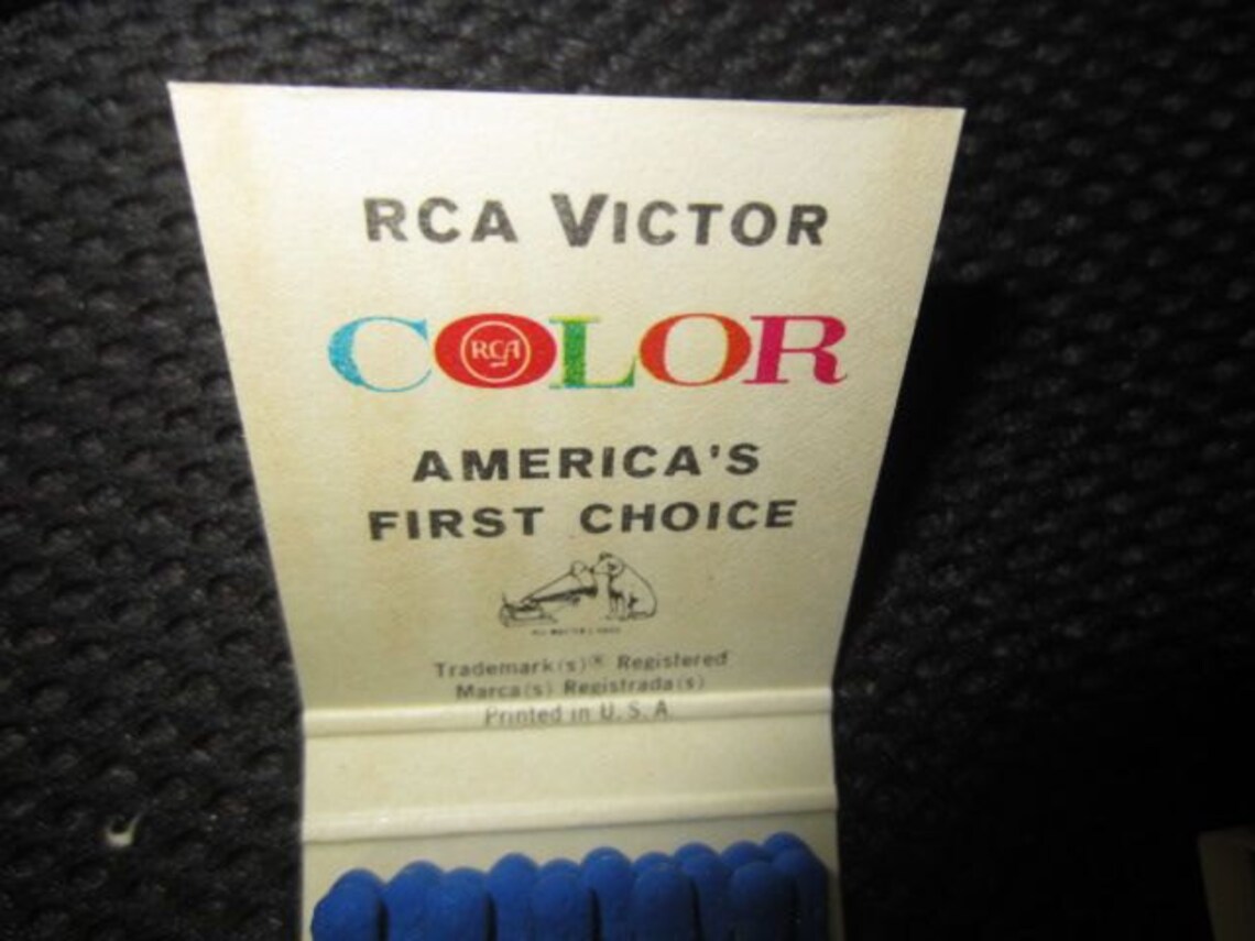 1960s Matchbook RCA Victor Mark 1 Deluxe World's Most Automatic Color ...