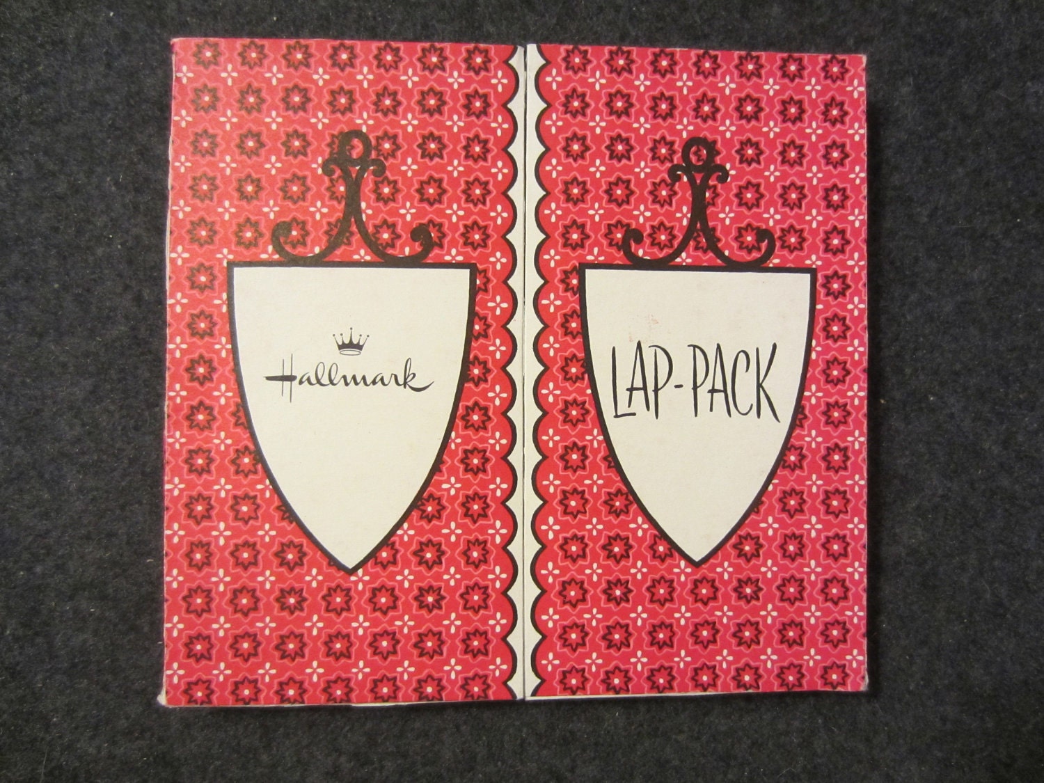 Vintage Hallmark LAP-PACK Cute Kitschy Stationery Writing Note Envelope ...