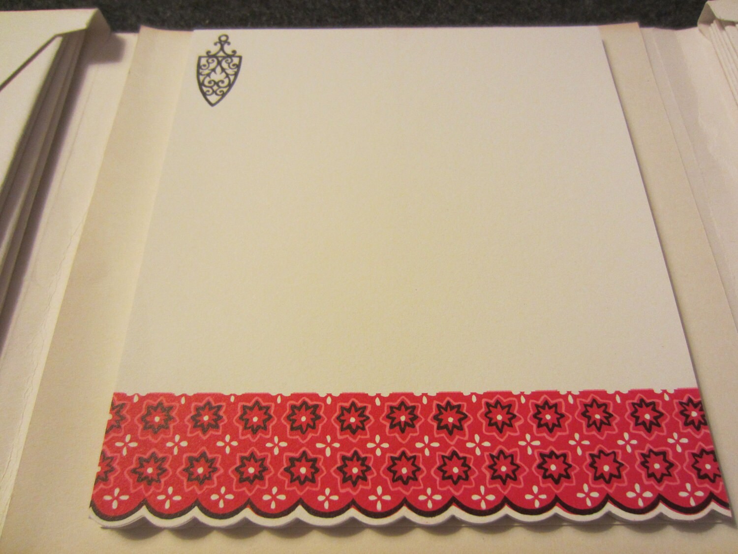 Vintage Hallmark LAP-PACK Cute Kitschy Stationery Writing Note Envelope ...