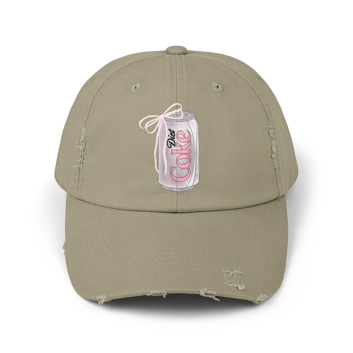 Pink Soda Can Illustration Cap | Distressed Baseball Hat - Etsy