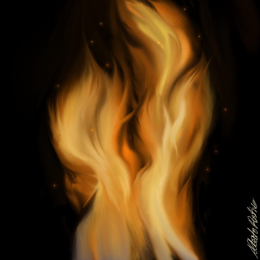 Magic Fire - Digital Art by Alberto Restivo - Etsy