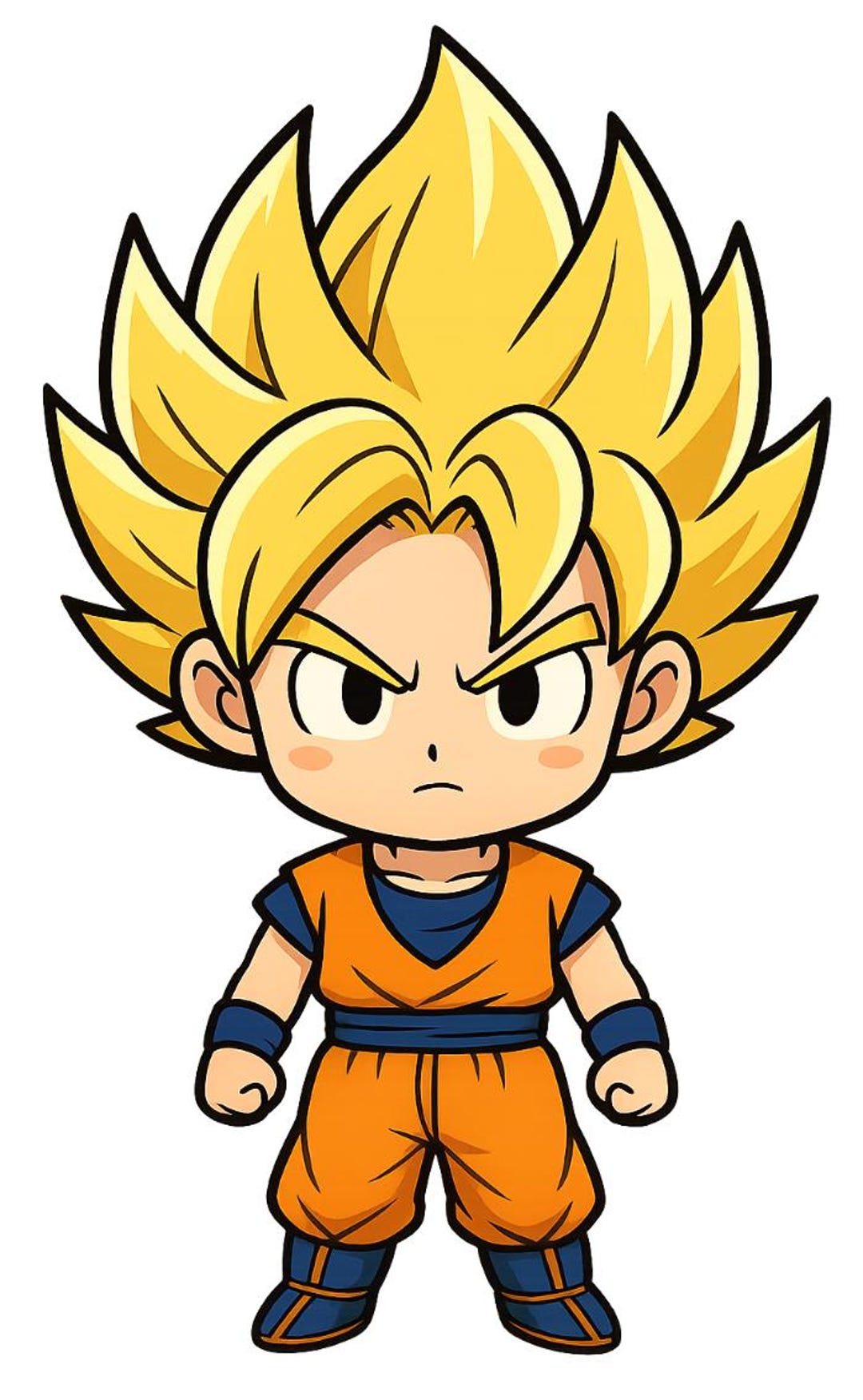 Goku - Inspired Cookie Cutter STL – Saiyan Fan Baking | Anime ...