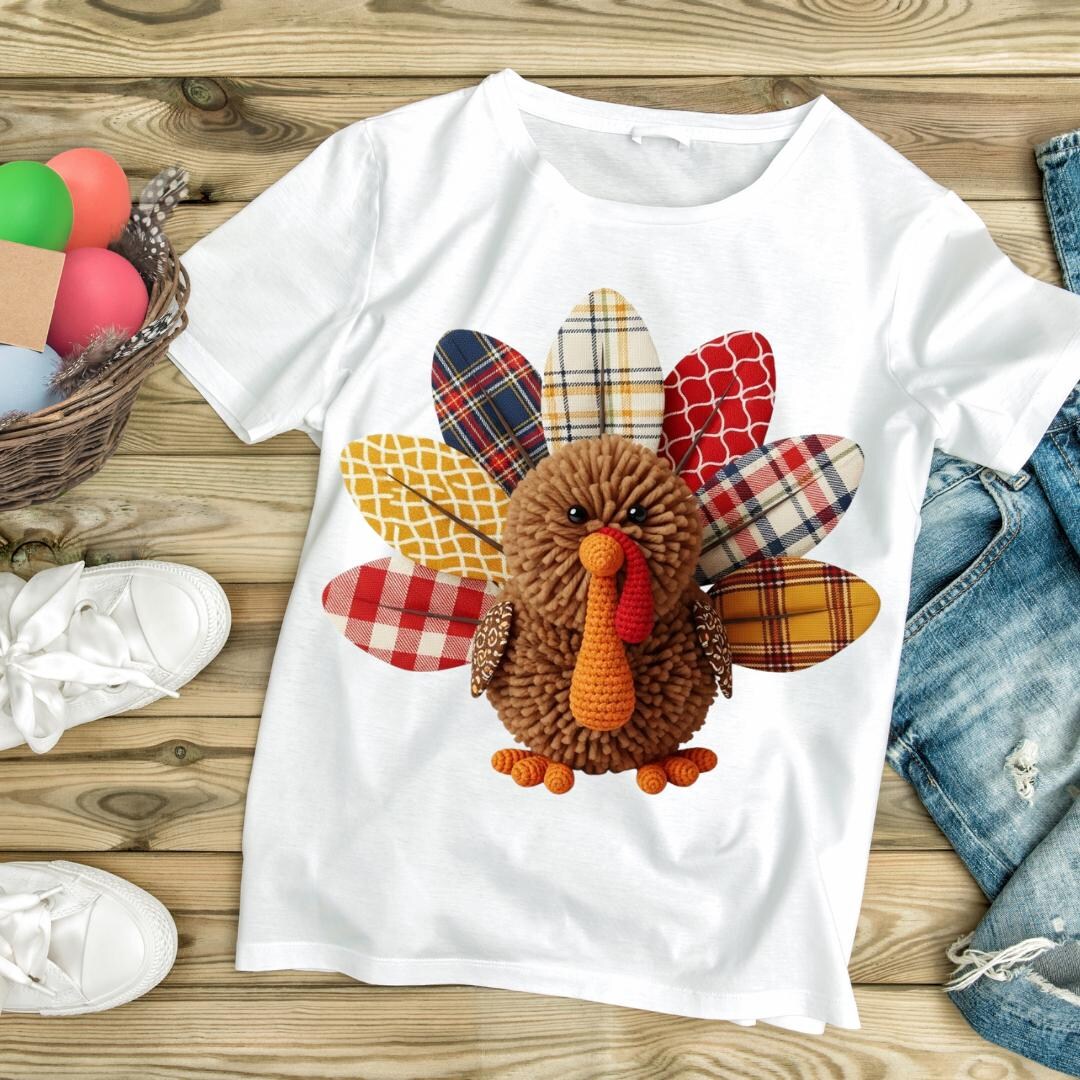 Crochet Turkey PNG, Preppy Thanksgiving Clipart (digital Download) - Etsy