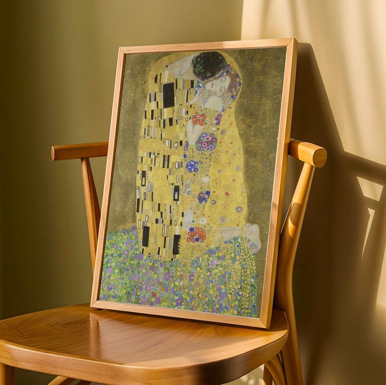 Gustav Klimt Poster – Gold and Yellow, Art Nouveau, Viennese Secession ...