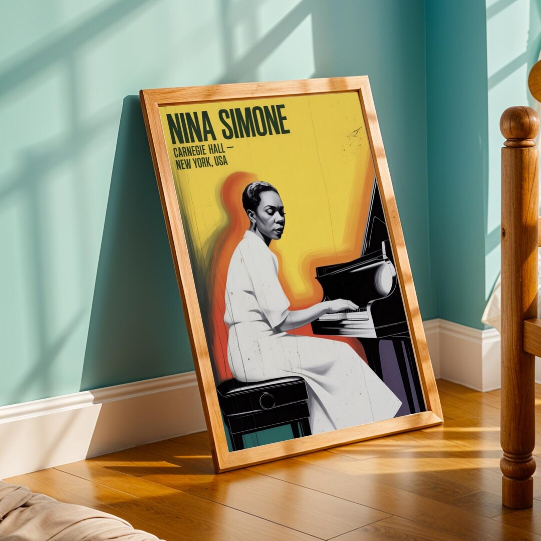 Nina Simone Portrait Poster – Modern Pop Art, Music Room Decor - Etsy
