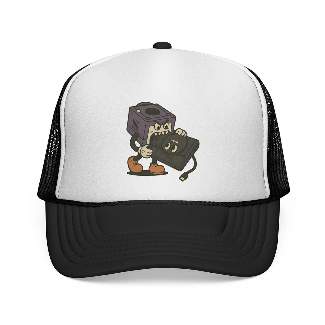 Retro Gaming Hat Funny Console Mashup Trucker Hat Classic Video Game ...