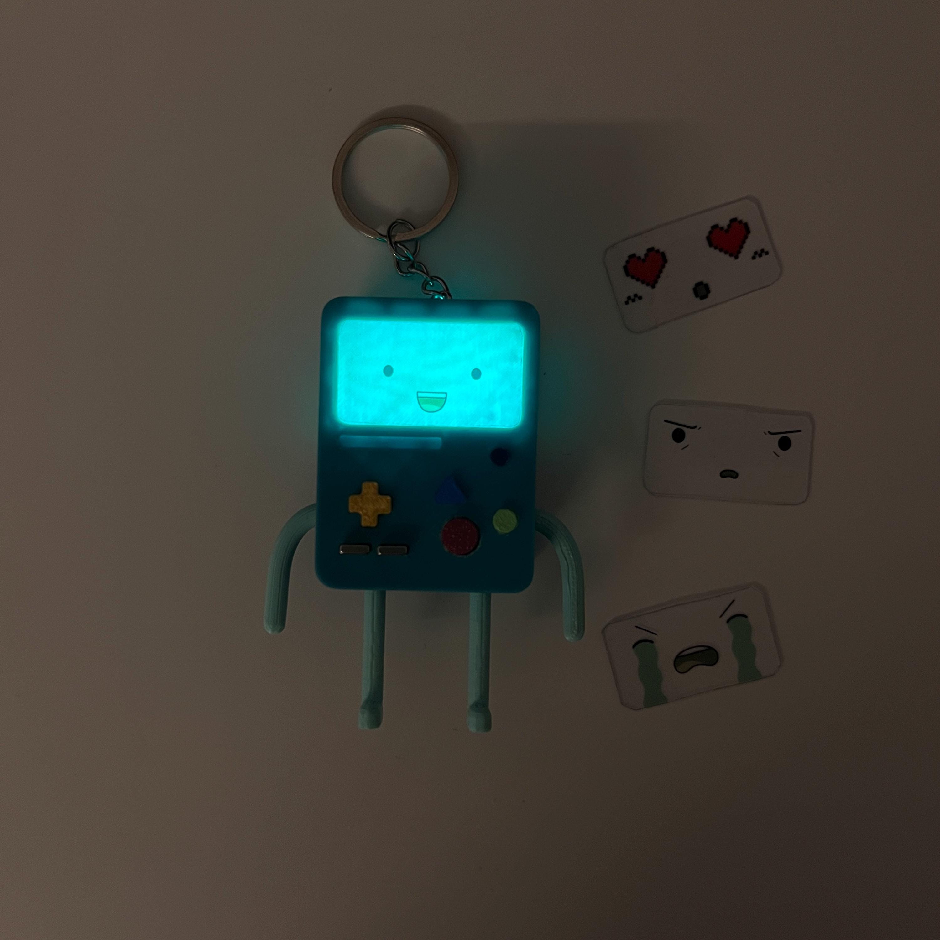 Adventure Time BMO Light-up Figure & Keychain | Changeable Faces ...