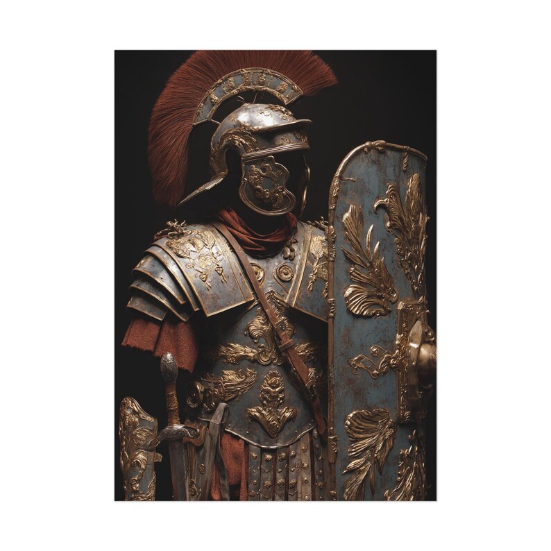 Ancient Roman Armor Poster, Historical Decor, Unique Wall Art, Gift for ...