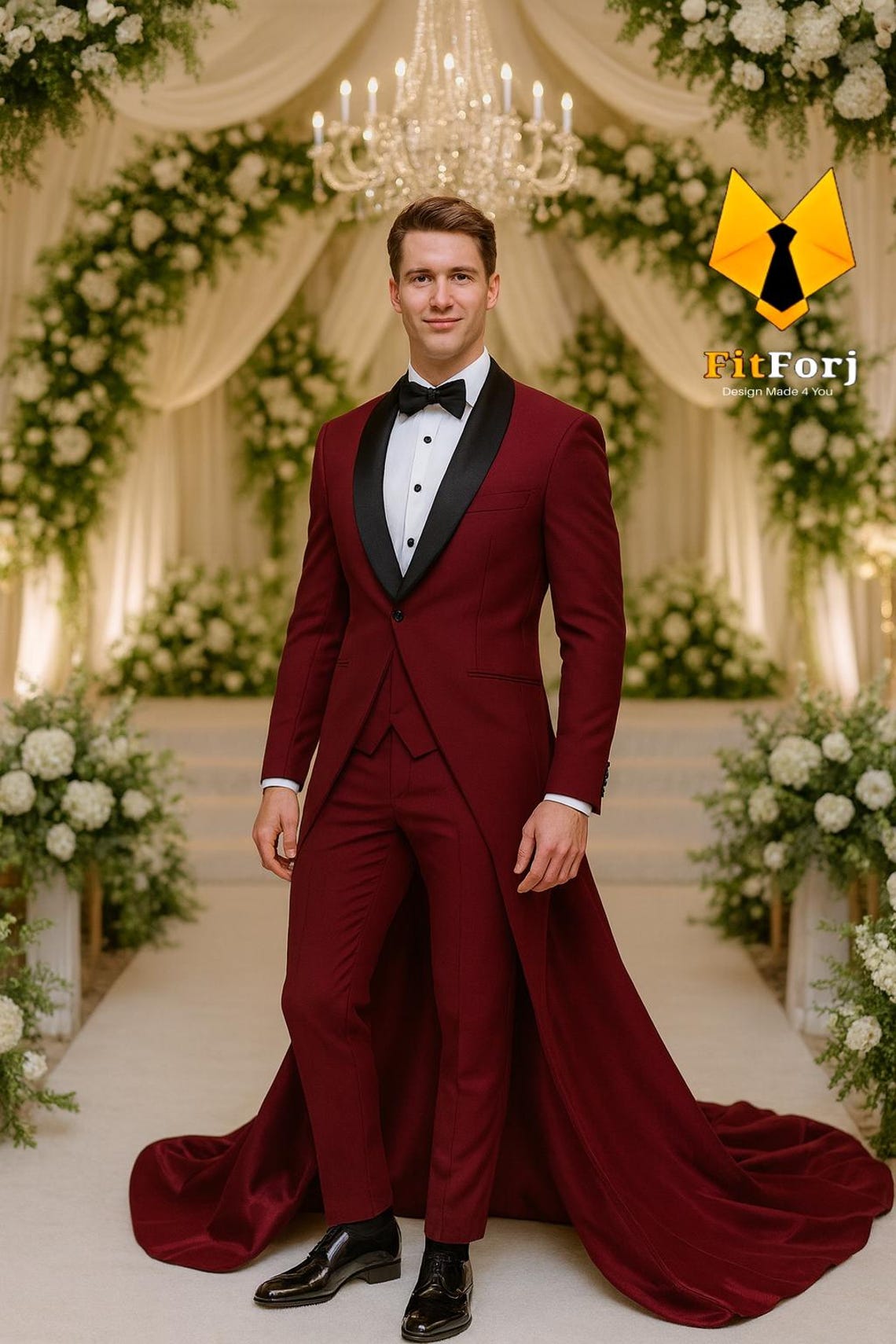 Men’s Tuxedo With Long Cape | Prom & Event Tux - Etsy