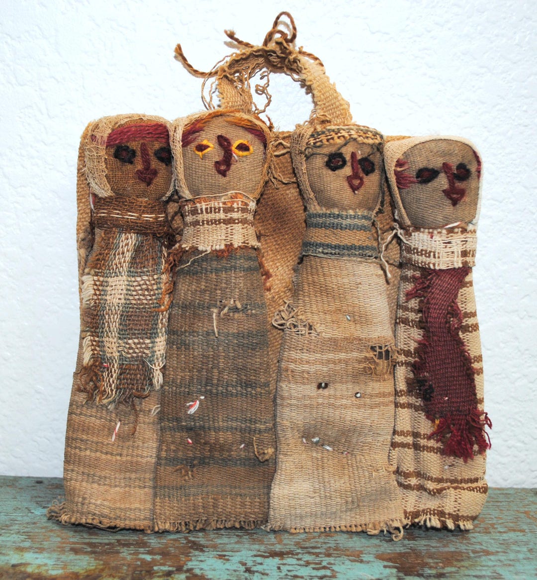 Vintage Four Peruvian Chancay Burial Dolls - Etsy