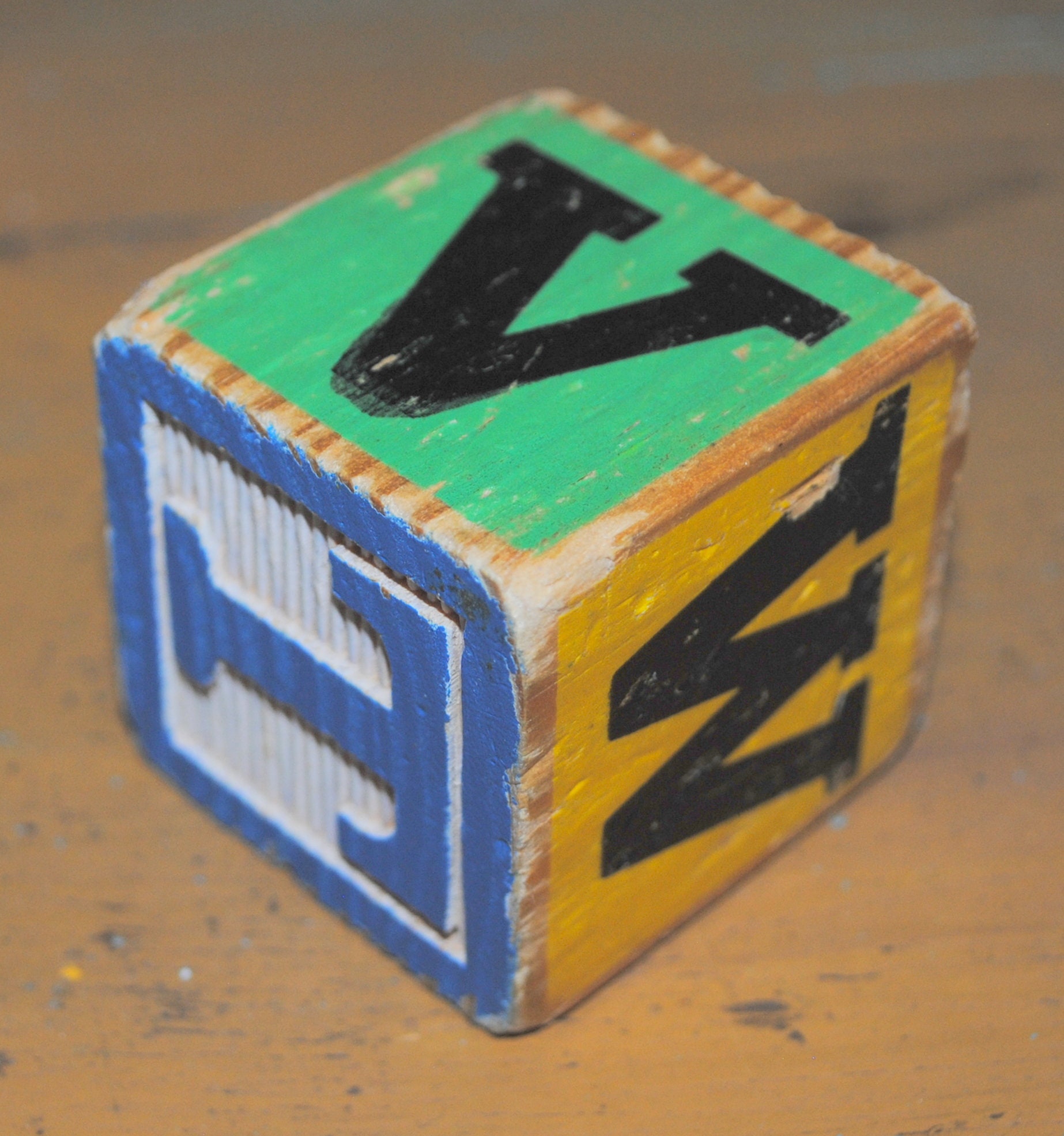 Vintage 18 Wood Children's Alphabet Blocks Great Condition Vivid Colors ...