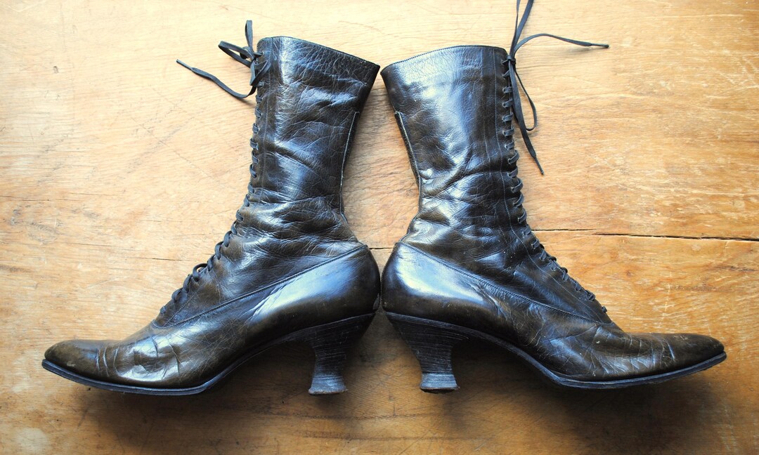 Antique Granny Lace up Boots Made by Slade Shoe Shop Des Moines Iowa ...