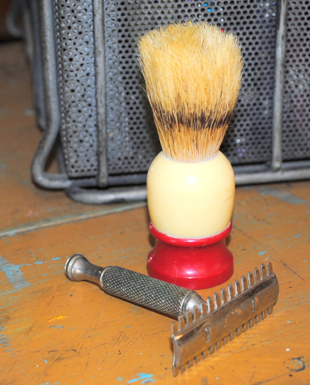 Vintage Durham Double Edge Razor and Ever Ready Shave Brush - Etsy
