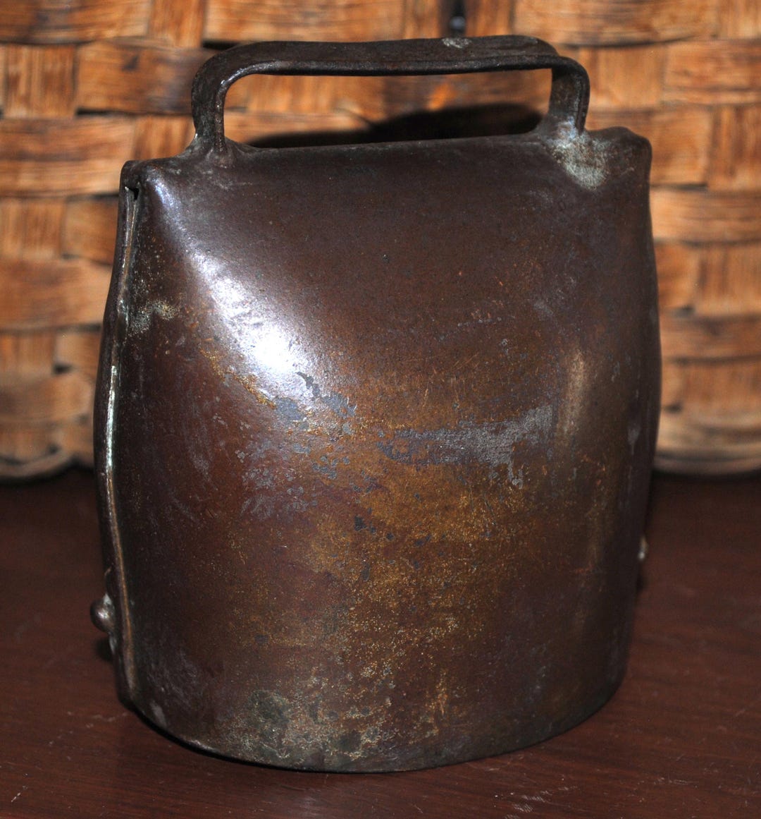 Chamonix Marked Antique Cow Bell - Etsy