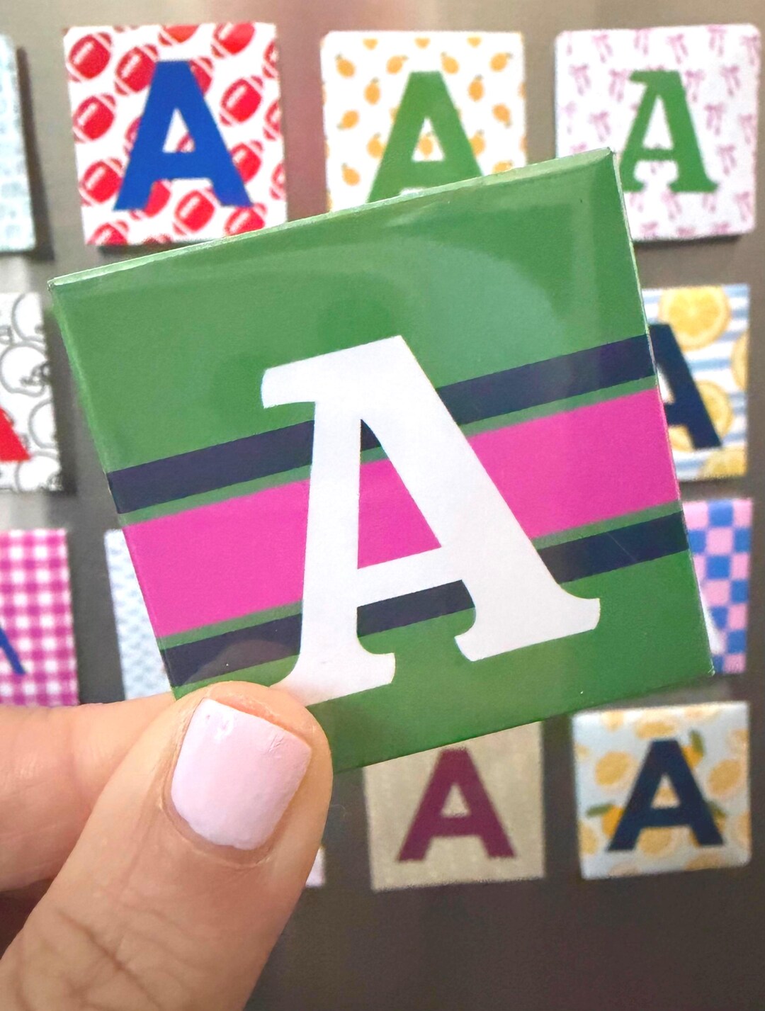 Personalized Alphabet Magnets – Learning Letters, Toddler Gift ...