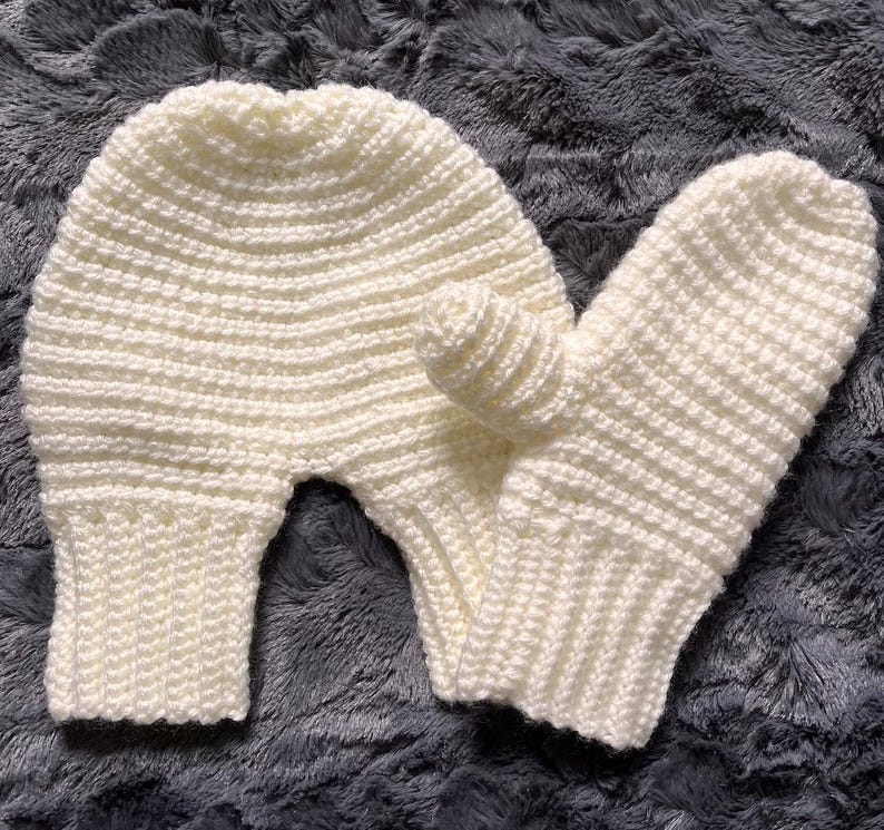 Crochet Mittens for Couples and Friends, One Size Only - Etsy