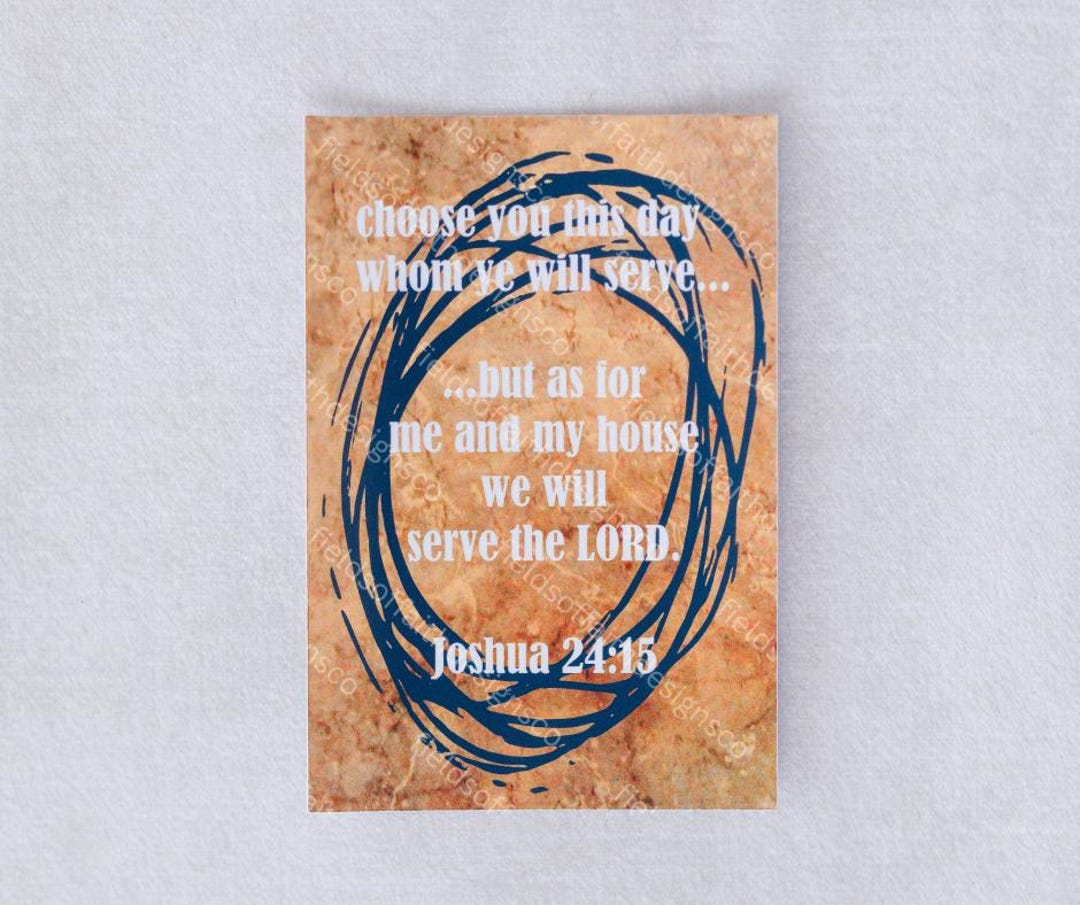 Joshua 24:15 Vinyl Sticker - Etsy