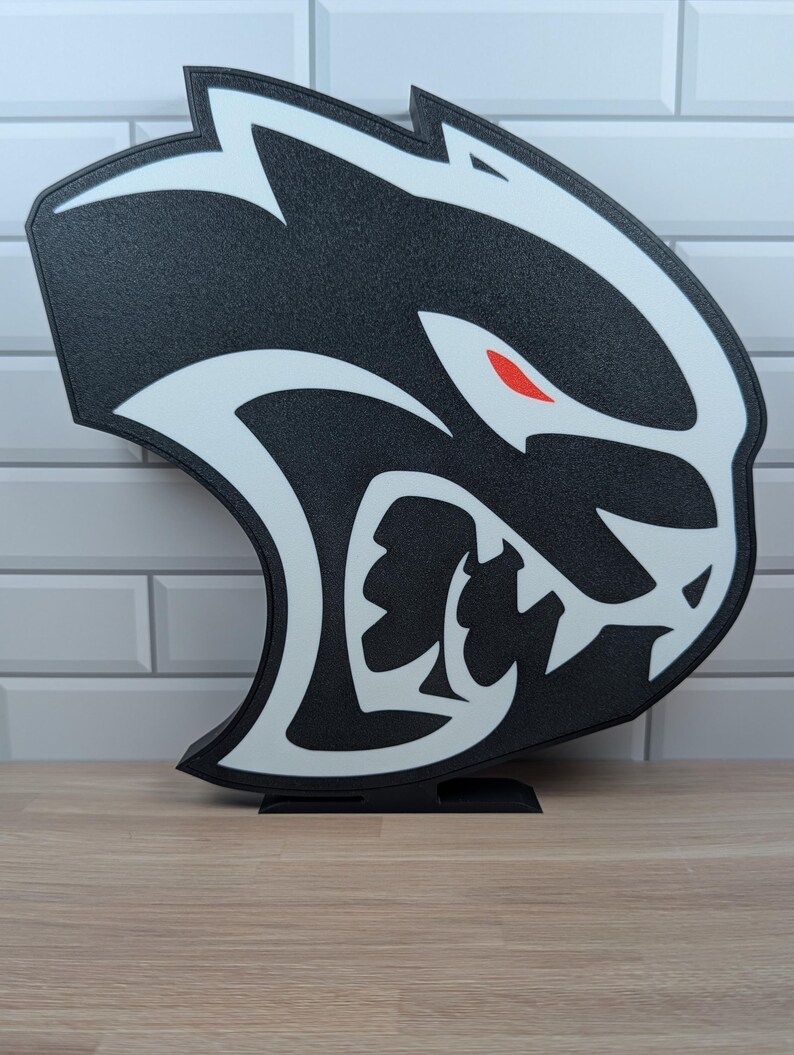 Dodge Hellcat Logo LED Lightbox Sign - Etsy