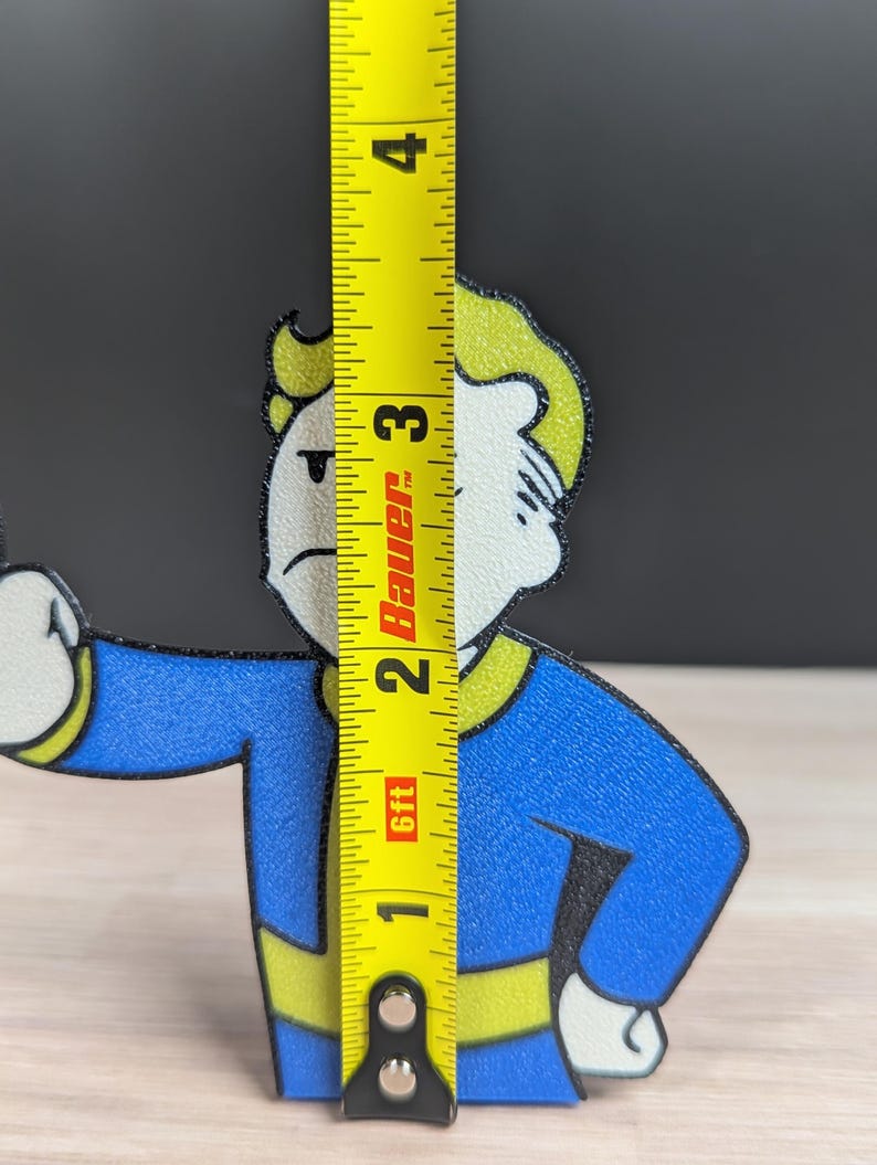 Fallout Inspired Angry Vault Boy Giving the Finger Small Desk/shelf ...