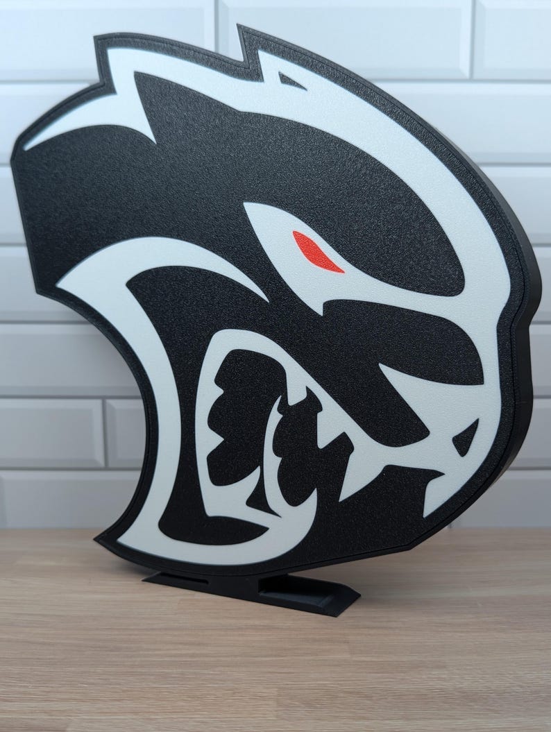 Dodge Hellcat Logo LED Lightbox Sign - Etsy
