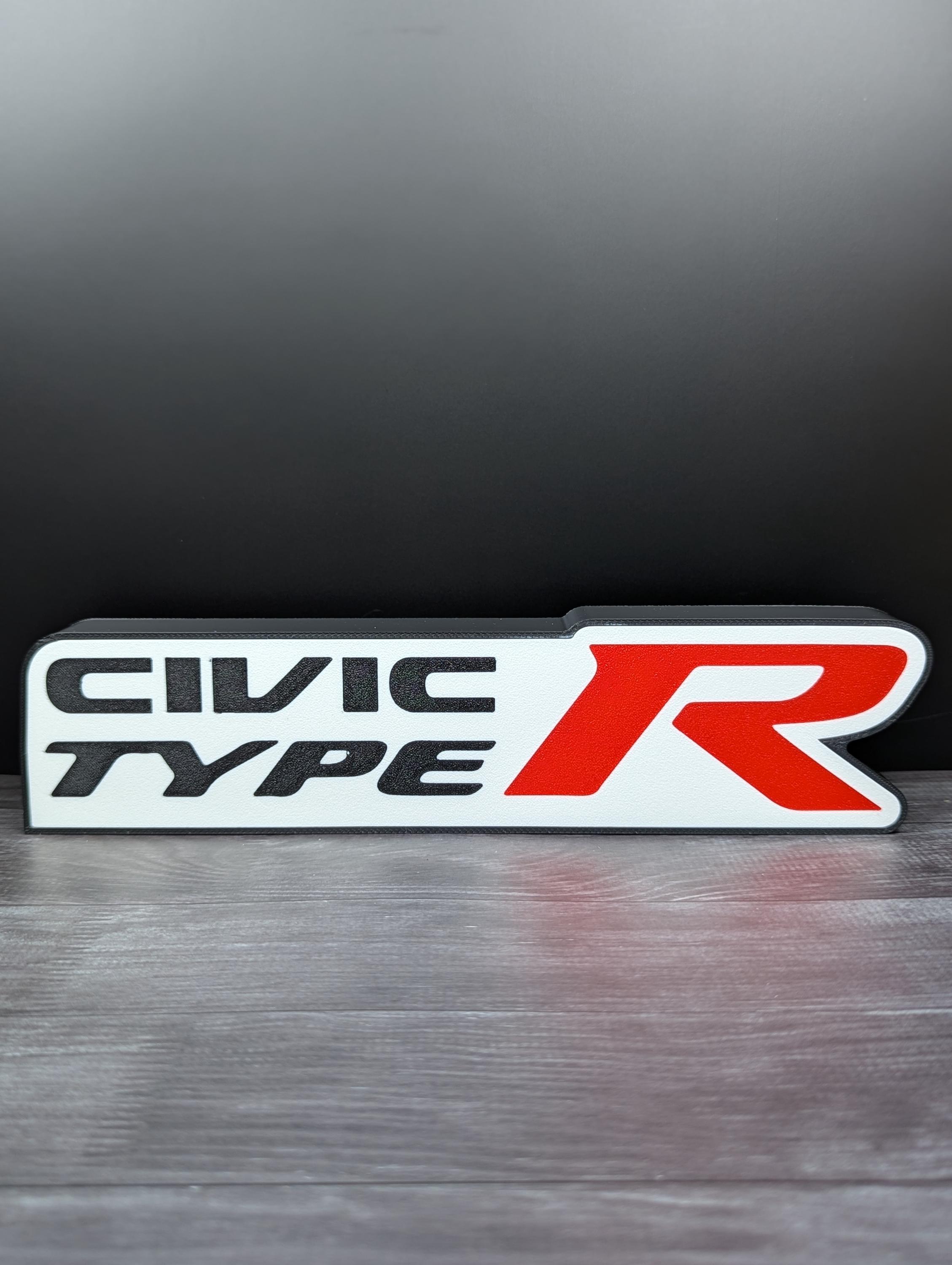 Honda Civic Type R Logo LED Lightbox Sign - Etsy