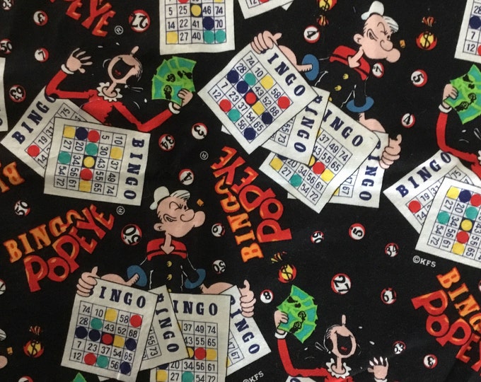 35 Bingo Popeye Fabric King Features Syndicate - Etsy