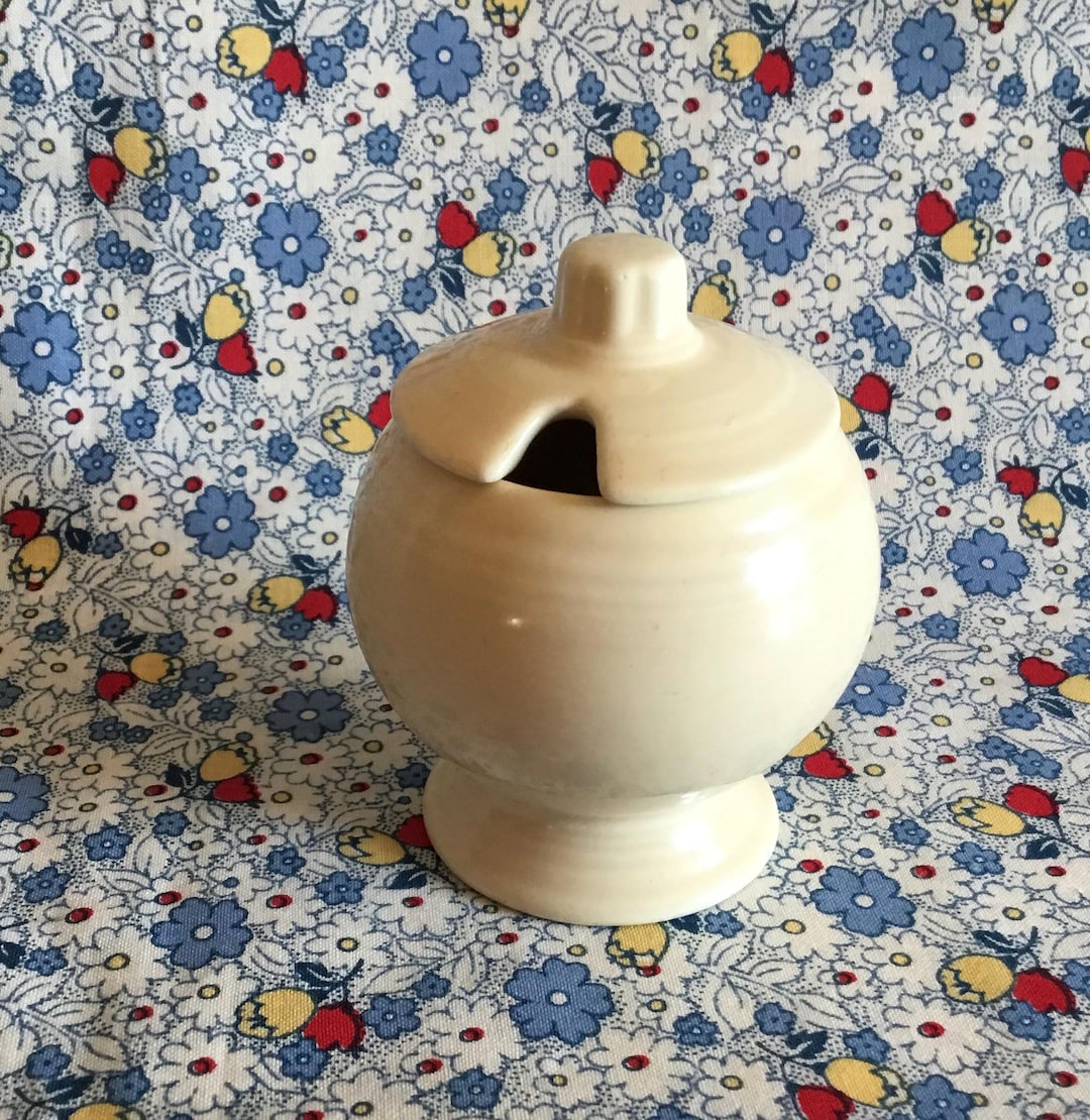 Fiesta Mustard Jar With Lid Ivory - Etsy