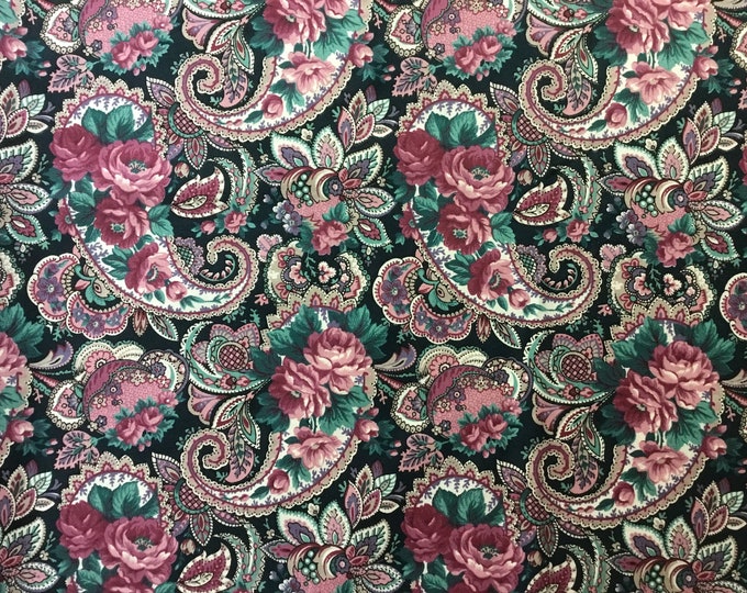 8 Yards VIP Cranston Print Works Paisley & Floral Fabric - Etsy