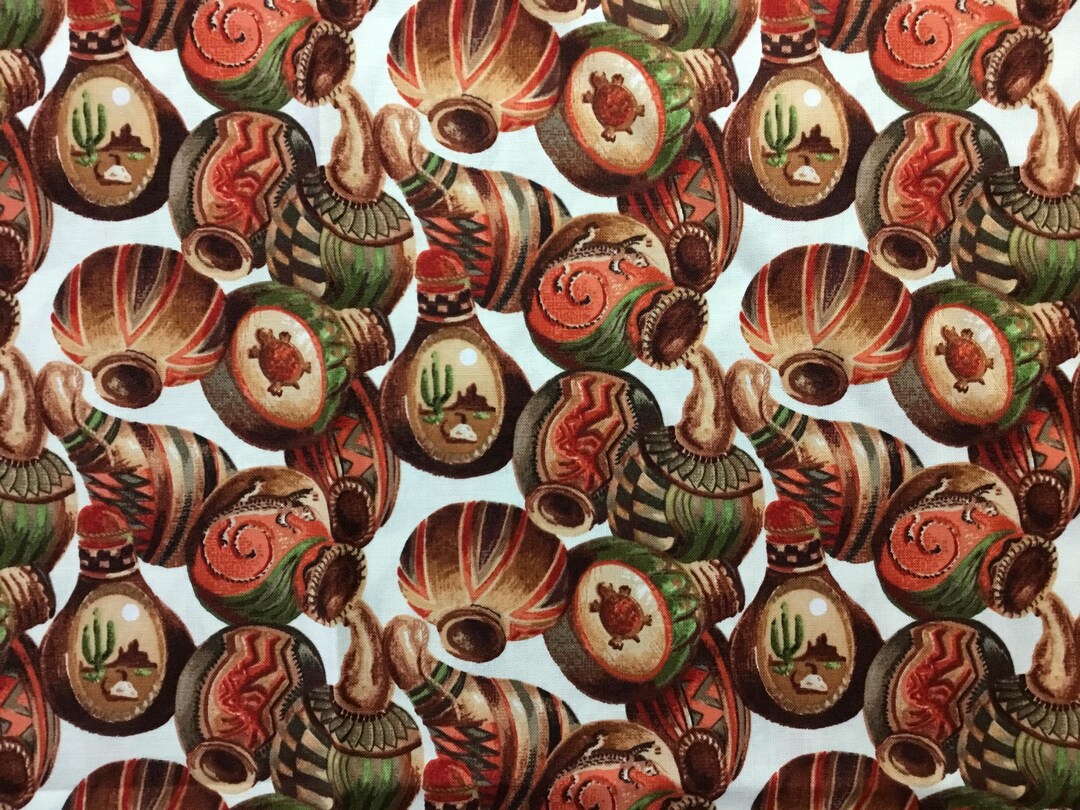 1 Yard - Blank Quilting - Southwest Pottery - 6403 - Etsy