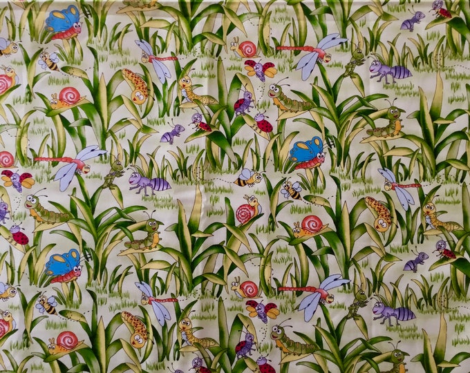 1 1/3 Yards Hancock Fabrics Bugs / Insects - Etsy