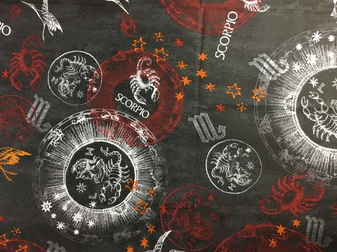 1 Yard - New Dawn - Fabri Quilt - 112 1155 - Scorpio Astrological Sign ...