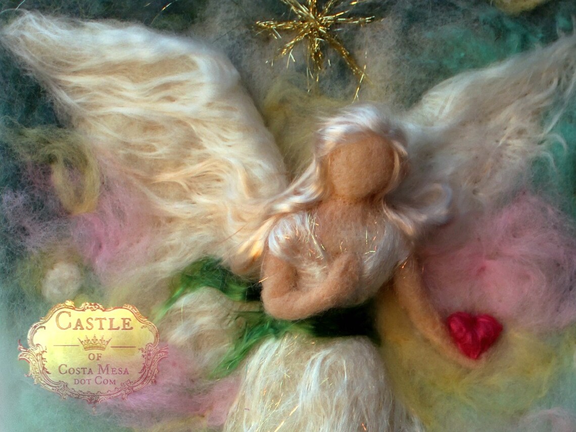PRINT: Guardian Angel With Shooting Star. 8.5 X 11 Inches. - Etsy