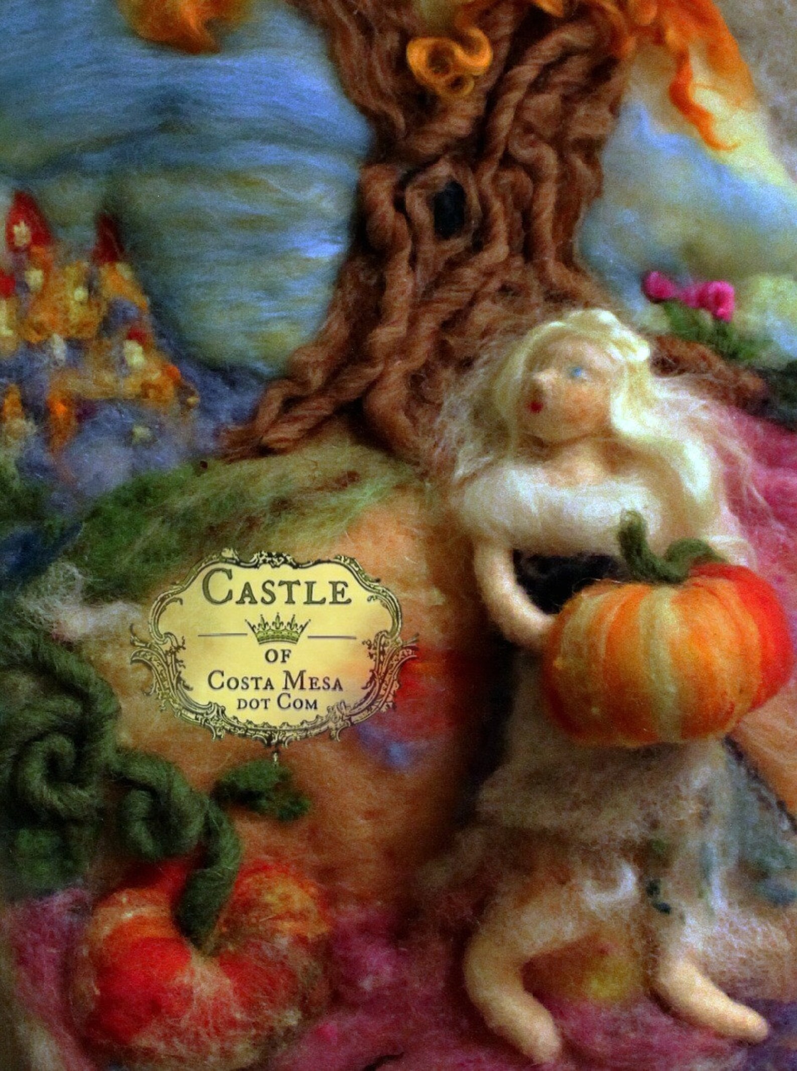 Cinderella Tending Her Pumpkin Garden Wool Picture by Castle - Etsy