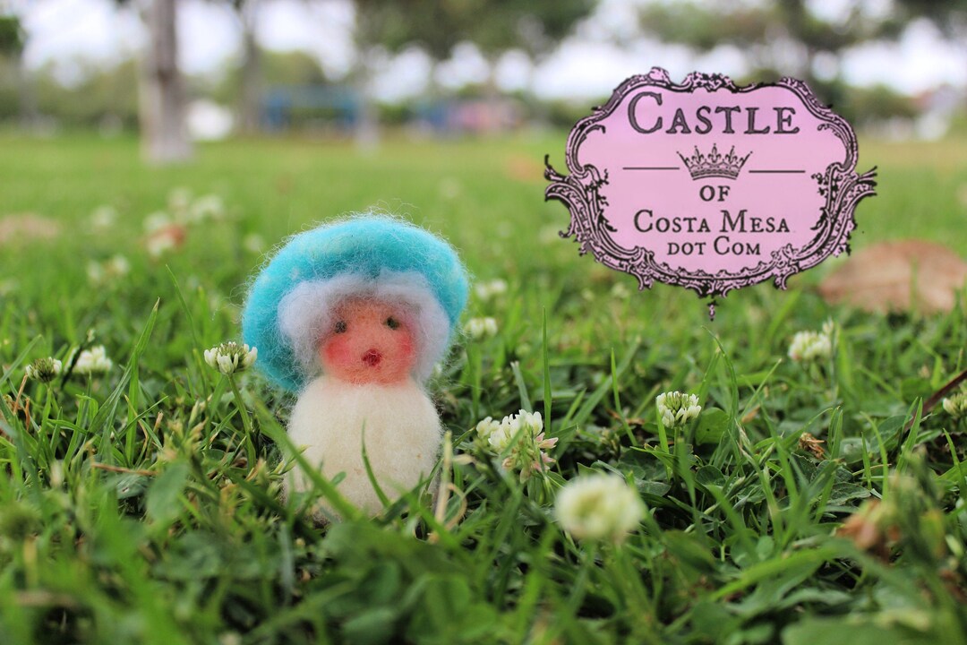 Toadstool Finger Puppet With Blue Cap Handmade by Vihren - Etsy