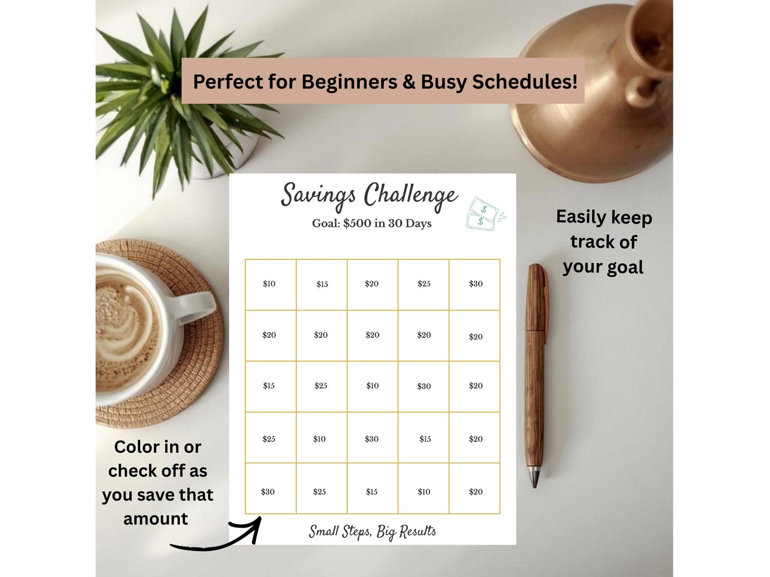 2026 Savings Challenge Tracker Printable, Money and Budget Tracker, US ...