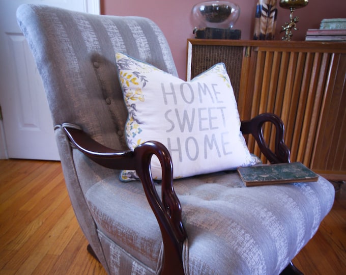 RESTORED/BRAND NEW Antique 1930's Swan Arm/gooseneck Rocking Chair ...