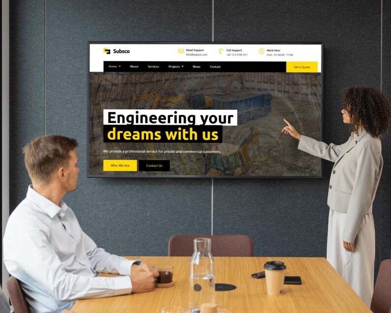 Building Development Website Template | Real Estate Builder Design ...