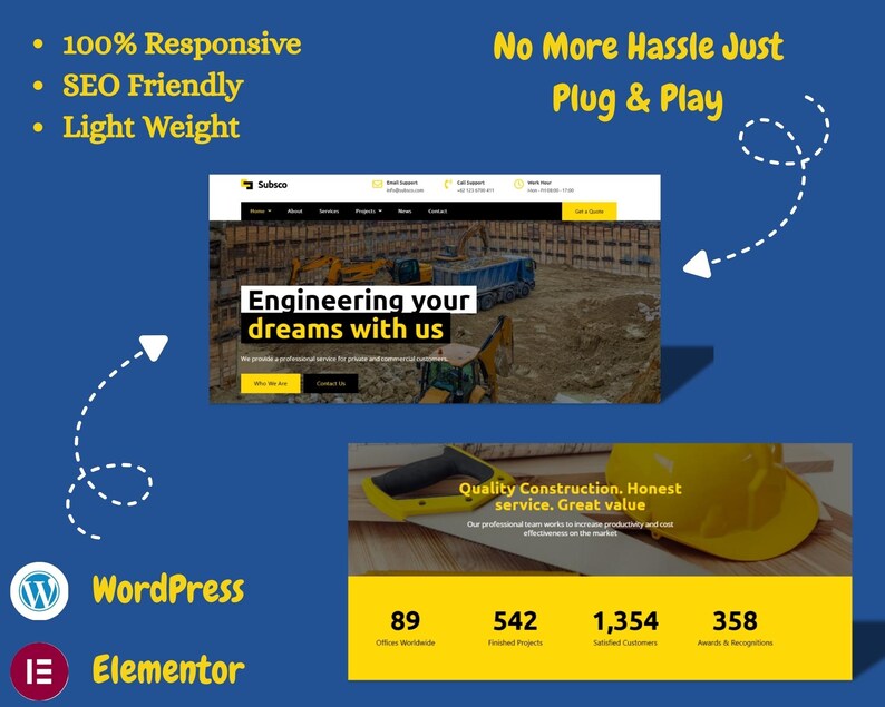 Building Development Website Template | Real Estate Builder Design ...