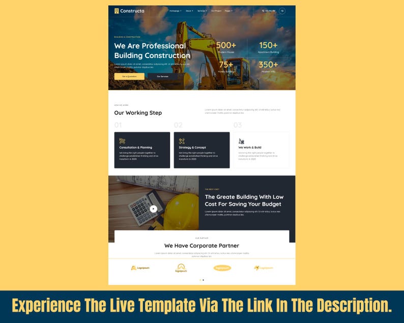 Building Development Website Template | Real Estate Builder Design ...