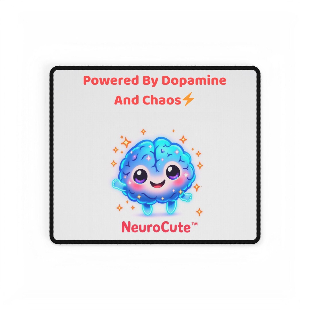 Neurocute Desk Mat - Cute Brain Design, Motivational Desk Pad, Office ...