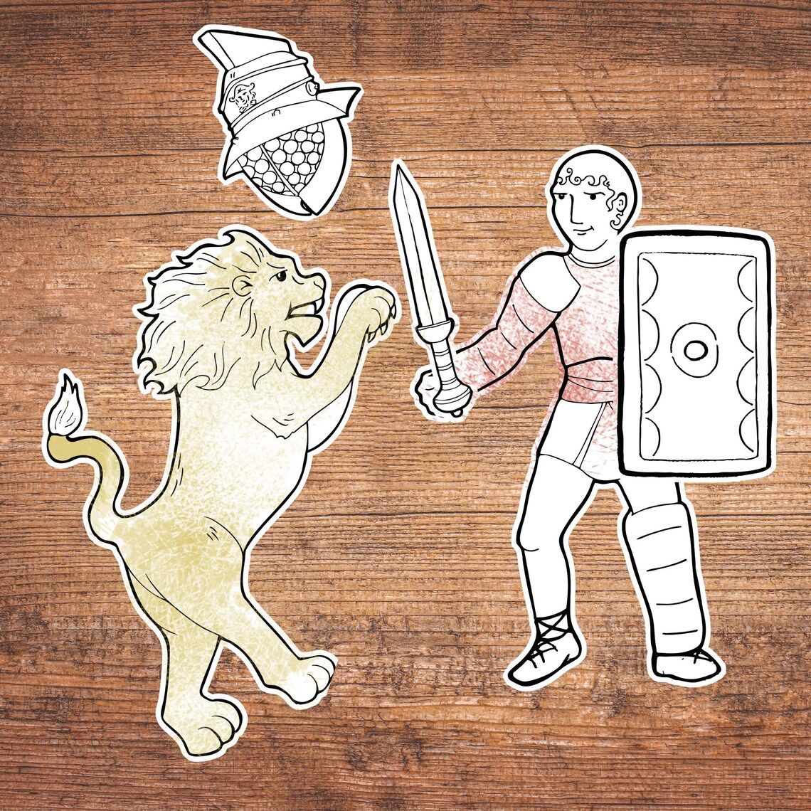 Roman Gladiator Paper Doll Printable for Kids | Fun Ancient Rome ...