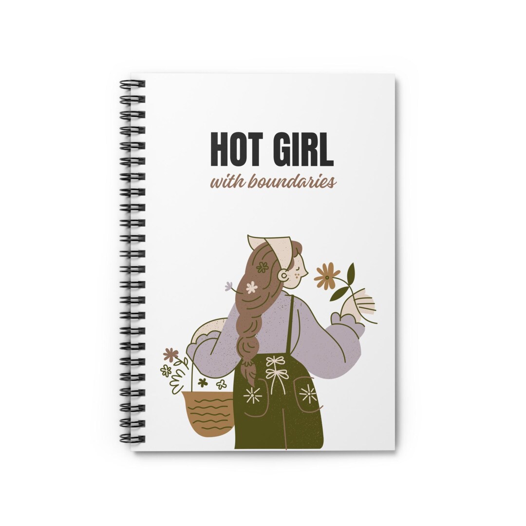 Spiral Notebook - Hot Girl With Boundaries, Motivational Journal ...