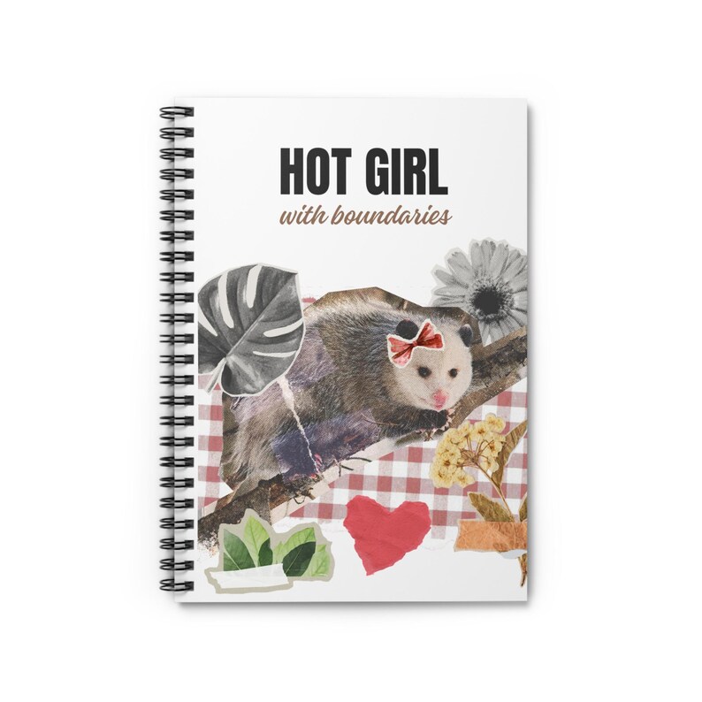 Boundary Setting Spiral Notebook - Hot Girl With Boundaries, Journaling ...