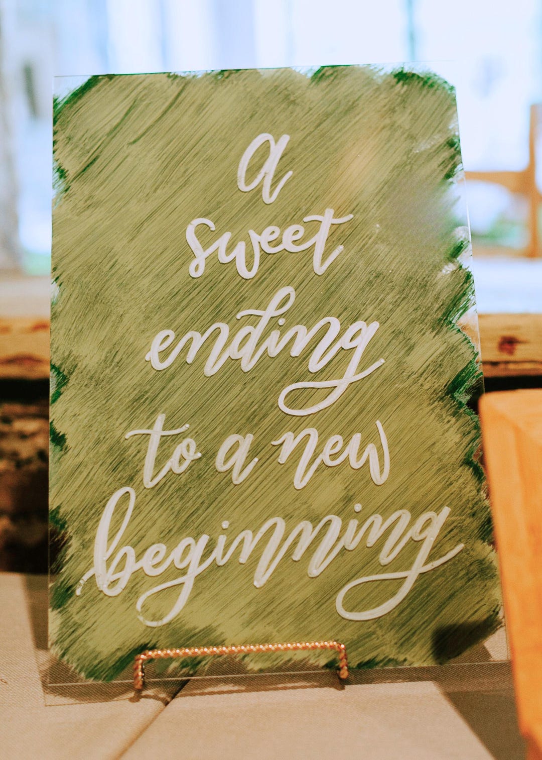 Hand Lettered Acrylic Dessert Table Sign, Customizable Acrylic Sign ...