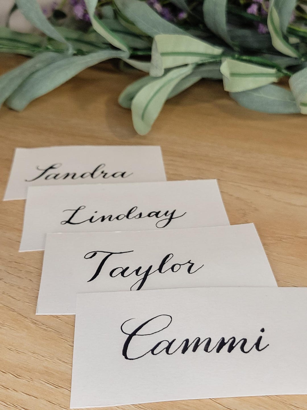 Custom Handwritten Place Cards, Calligraphy Name Cards, Wedding Place ...