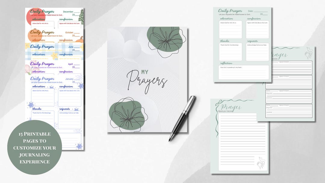 Printable Prayer Journal for Quiet Reflection - Etsy