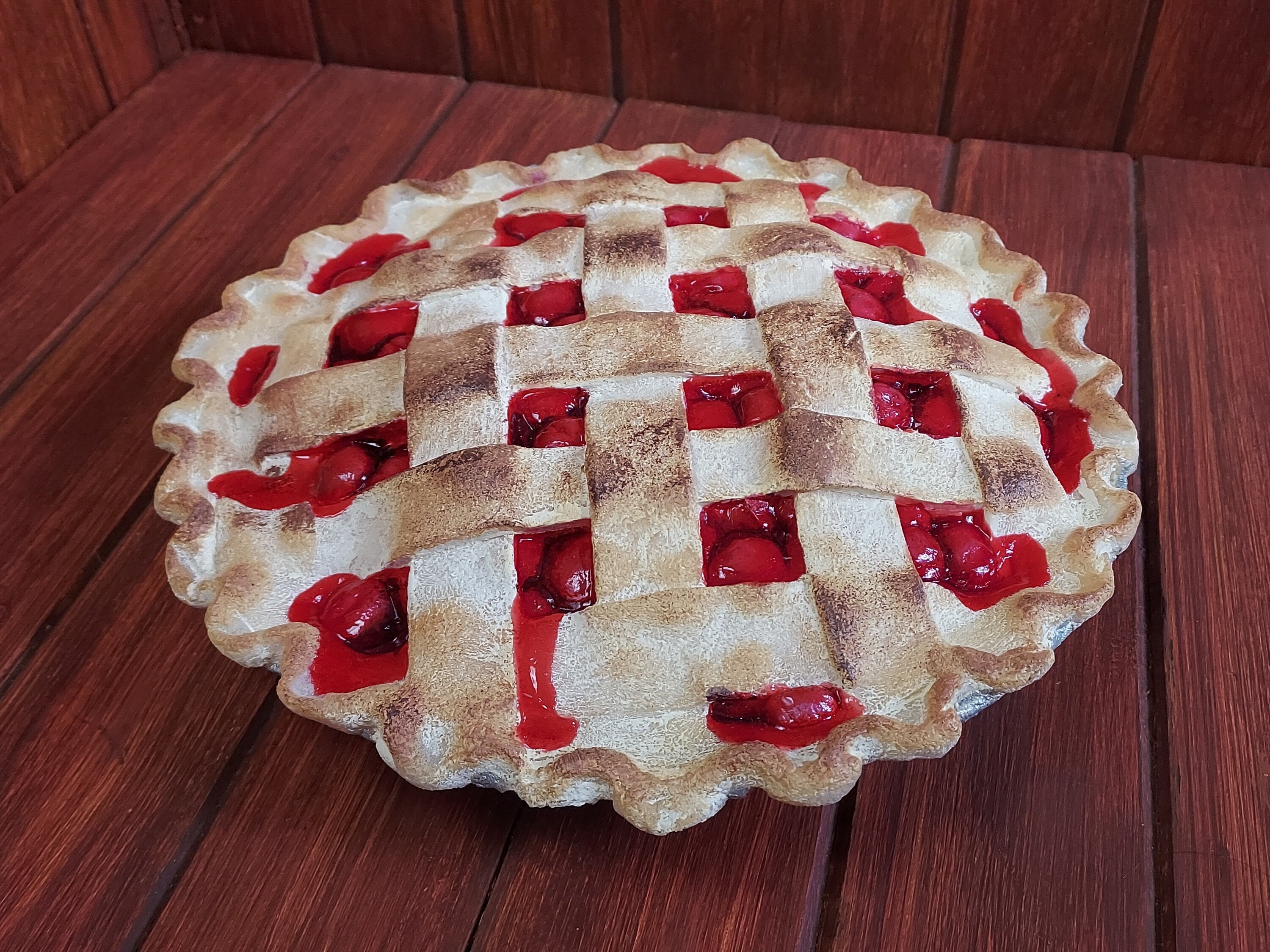 Fake Cherry Pie | Faux Food Home Staging Movie Photo and Theater Prop ...