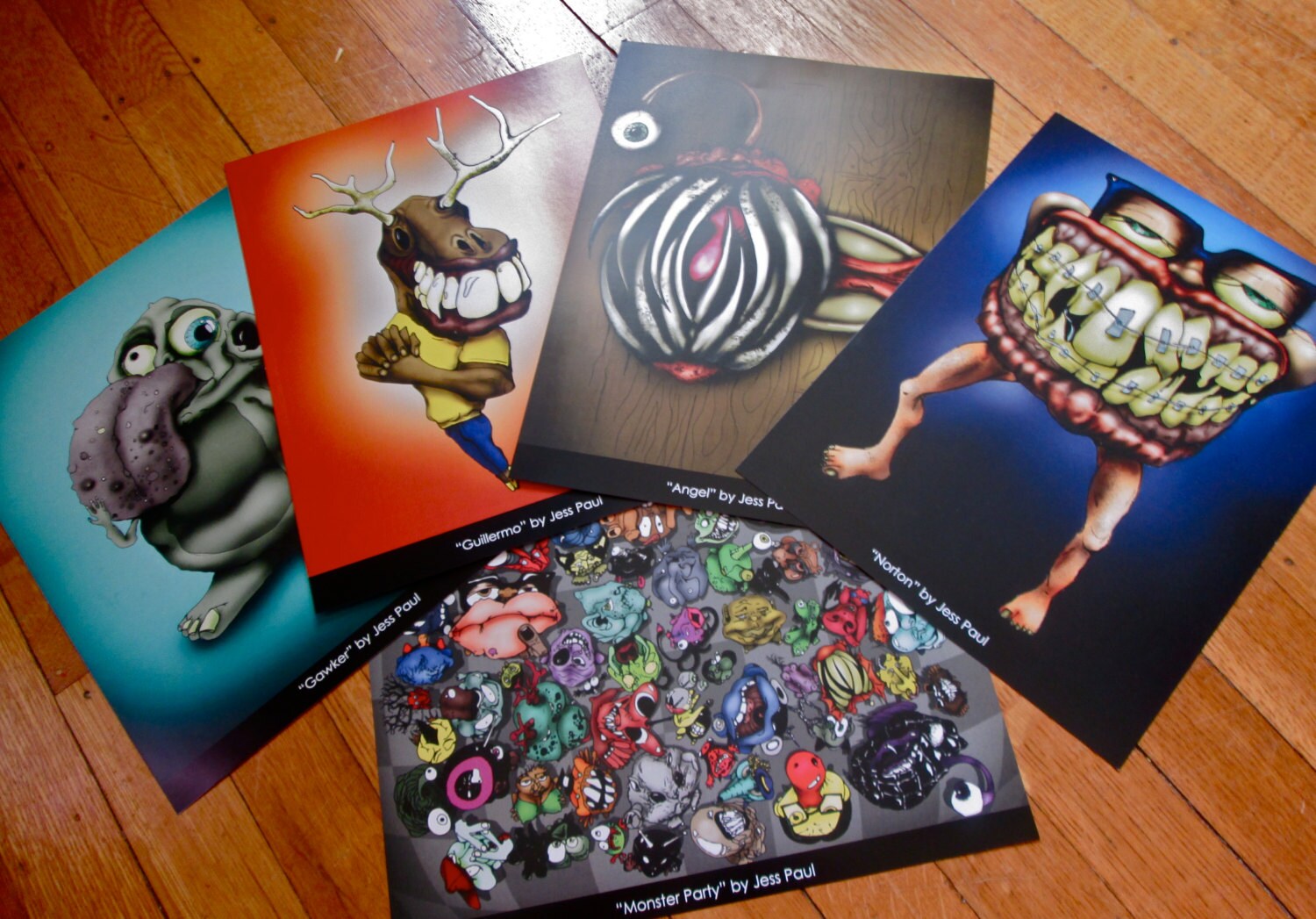 Monster Illustration Print "angel" | Halloween Decor or Gift | Kids ...