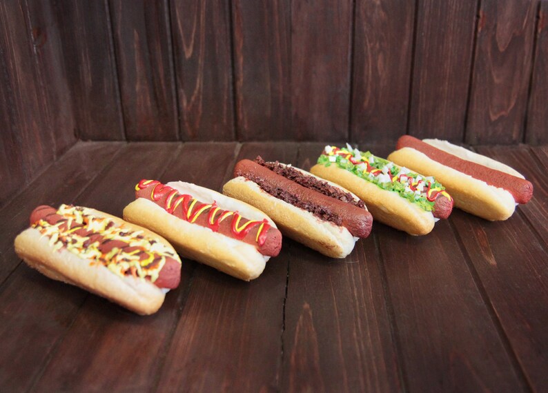 Hot Dog SOFT PROP With Ketchup and Mustard Squishy Fake Food - Etsy